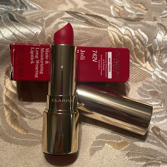 Clarins | Makeup | Clarins Joli Rouge Velvet Lipstick 742v Joli Rouge ...
